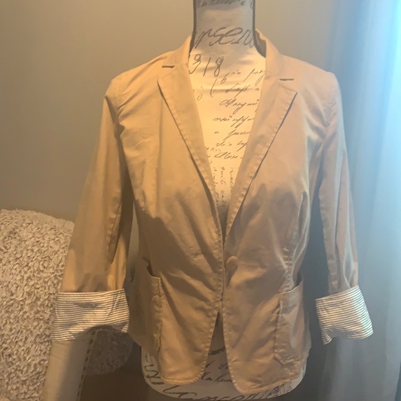 CBR | Jackets & Coats | Tan 34 Length Sleeve Dress Jacket | Poshmark